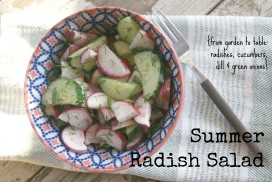 Summer Radish Salad - Prepare + Nourish