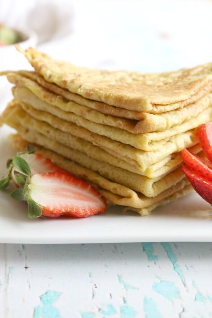 4 Ingredient Paleo Crêpes (Dairy Free, Nut Free) - Prepare + Nourish