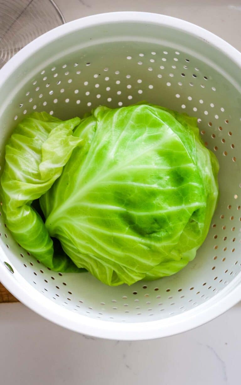 How to Prepare Cabbage Leaves for Stuffed Cabbage Rolls - Prepare + Nourish