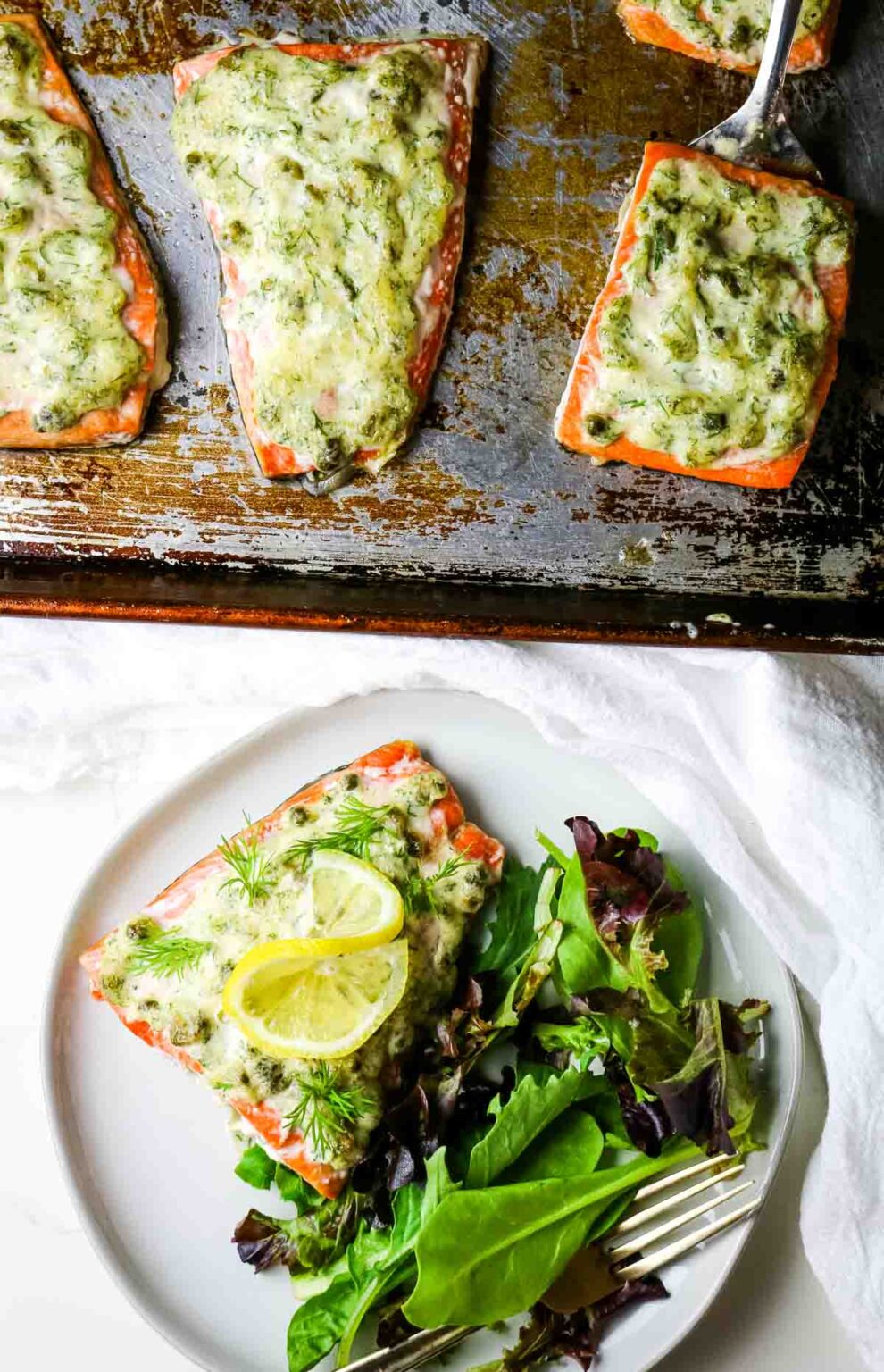 Baked Salmon with Mayonnaise - Prepare + Nourish
