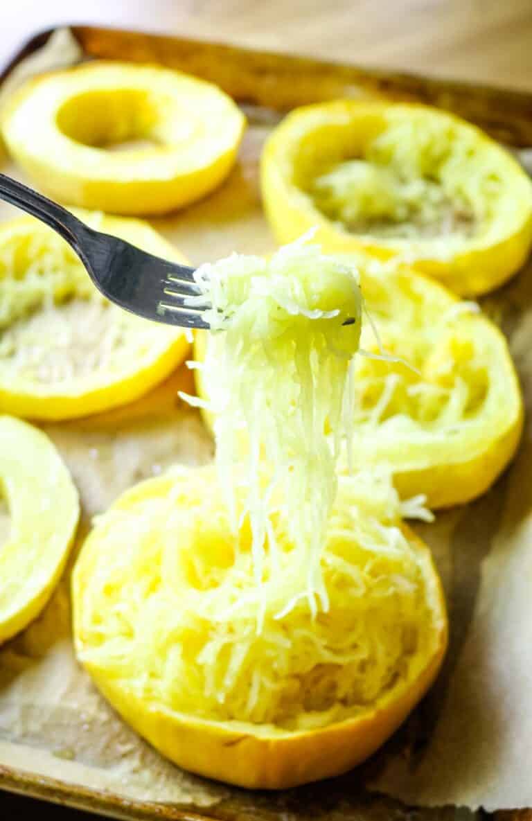 How to Cut and Cook Spaghetti Squash for Long Strands - Prepare + Nourish