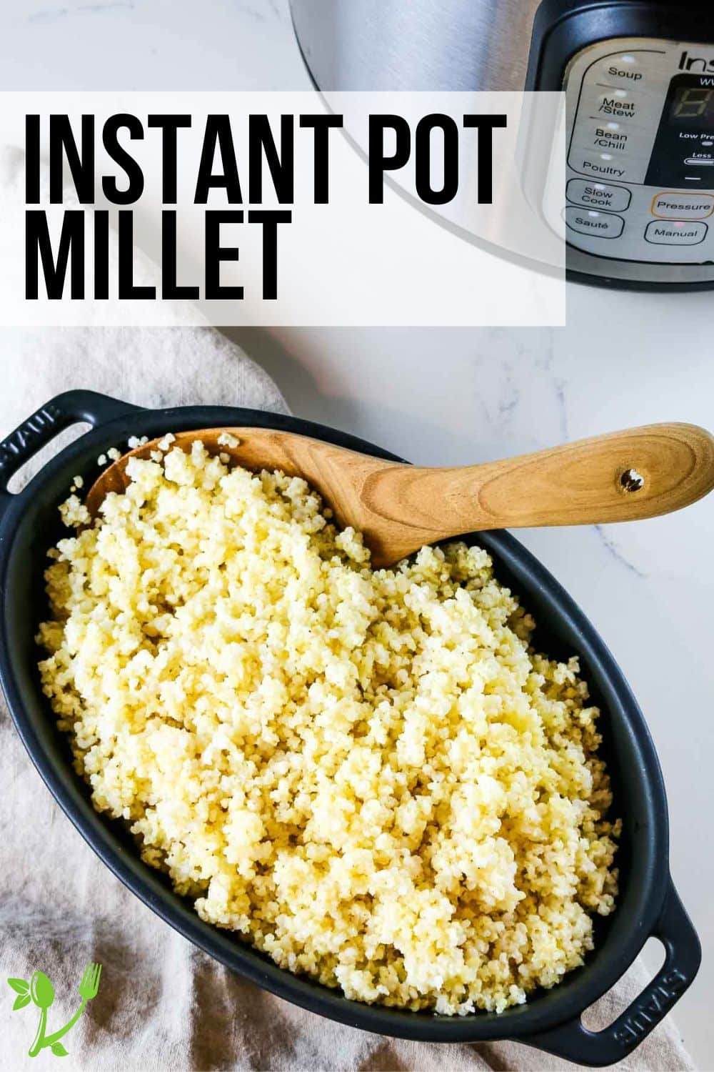 Instant Pot Millet (Quick and Fluffy!) - Prepare + Nourish