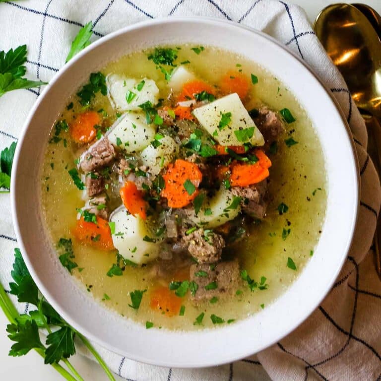 Shurpa Soup Recipe (Uzbek Lamb Soup with Vegetables) - Prepare + Nourish