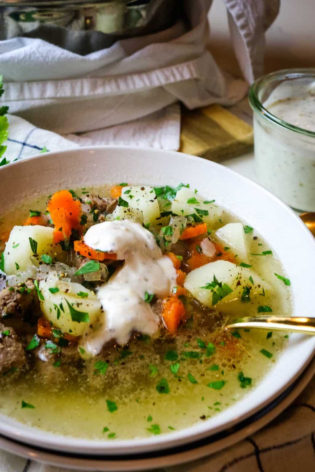 Shurpa Soup Recipe (Uzbek Lamb Soup with Vegetables) - Prepare + Nourish