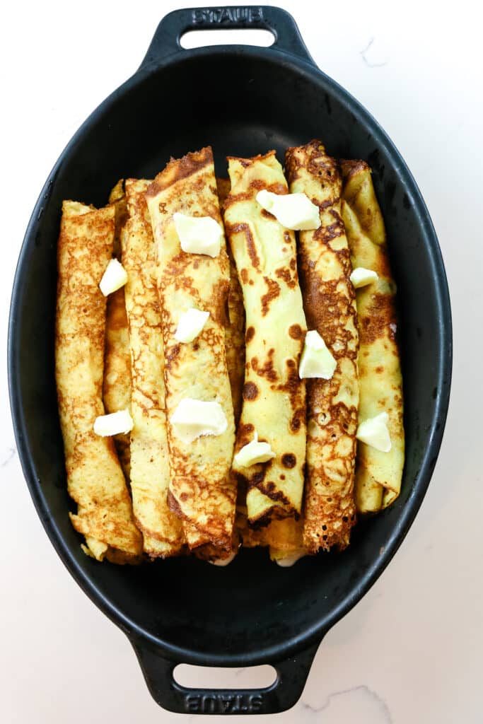 Crepe Rolls with Cottage Cheese and Fruit - Prepare + Nourish