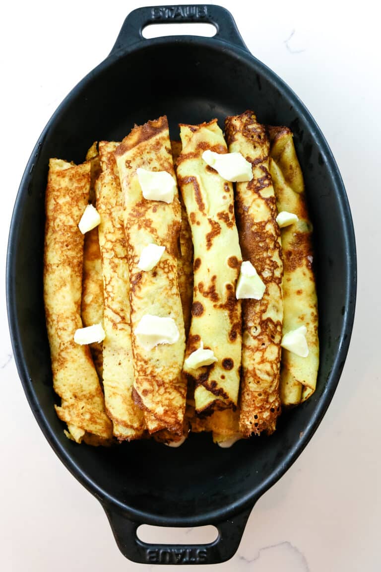 Crepe Rolls with Cottage Cheese and Fruit - Prepare + Nourish