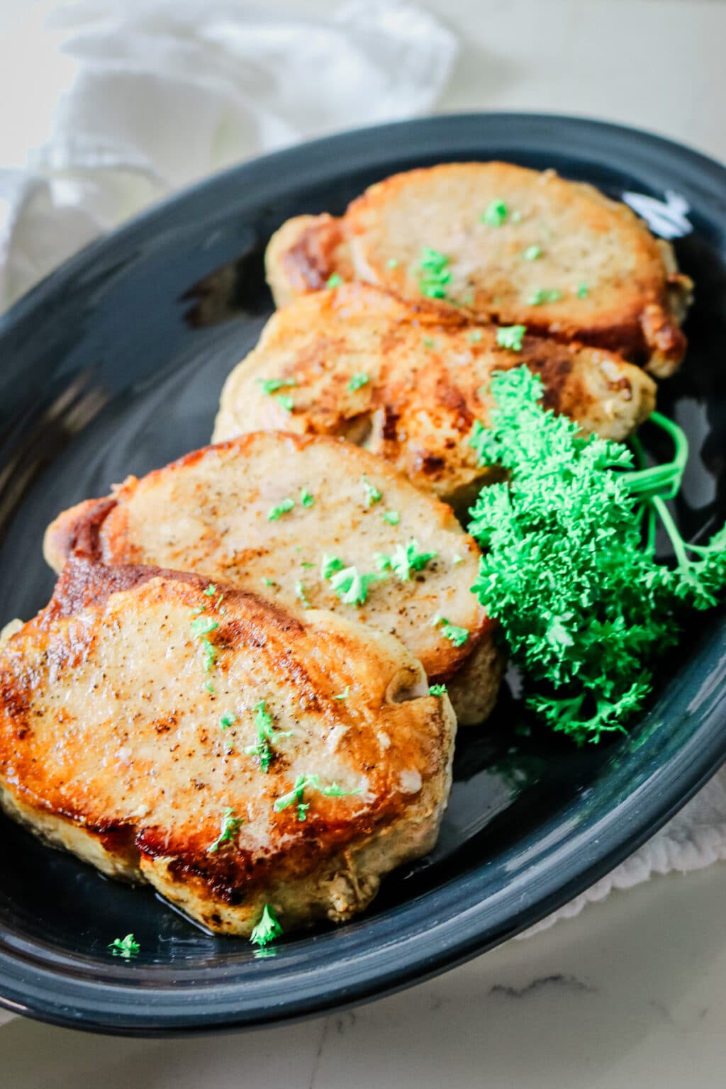 Easy Cast Iron Pan-Fried Pork Chops (No Flour) - Prepare + Nourish