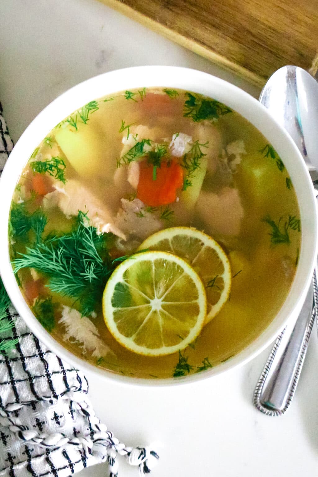 Easy Fish Head Soup with Salmon (Simple Ukha Recipe) - Prepare + Nourish