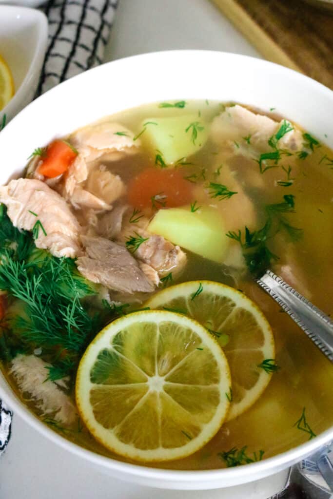 Easy Fish Head Soup with Salmon (Simple Ukha Recipe) - Prepare + Nourish