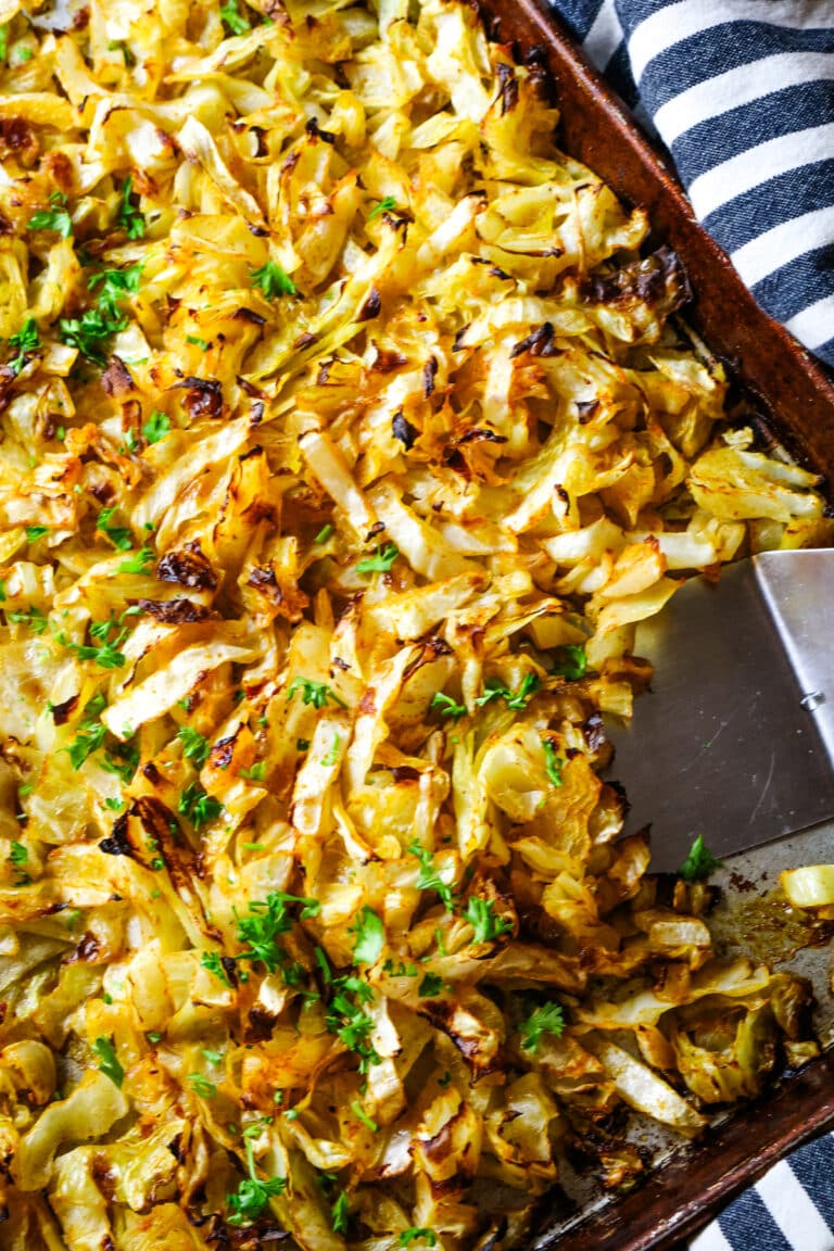 Simple Oven Roasted Buttered Cabbage Recipe - Prepare + Nourish