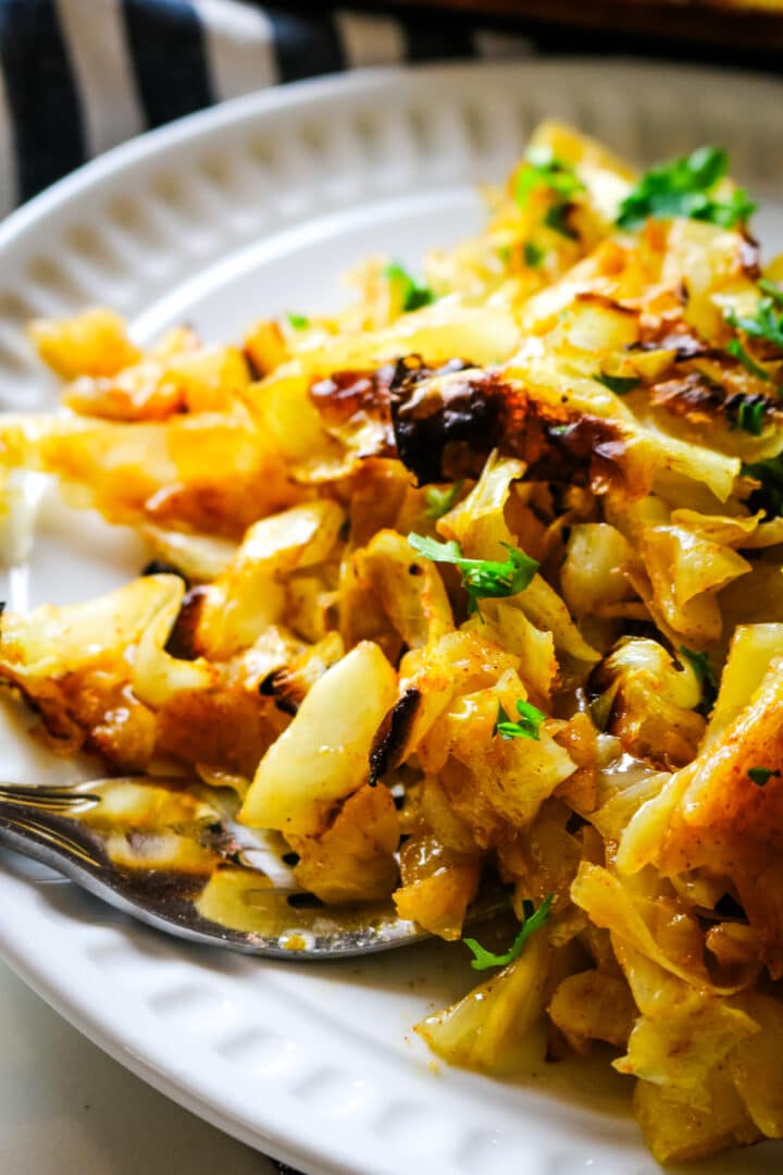 Simple Oven Roasted Buttered Cabbage Recipe - Prepare + Nourish