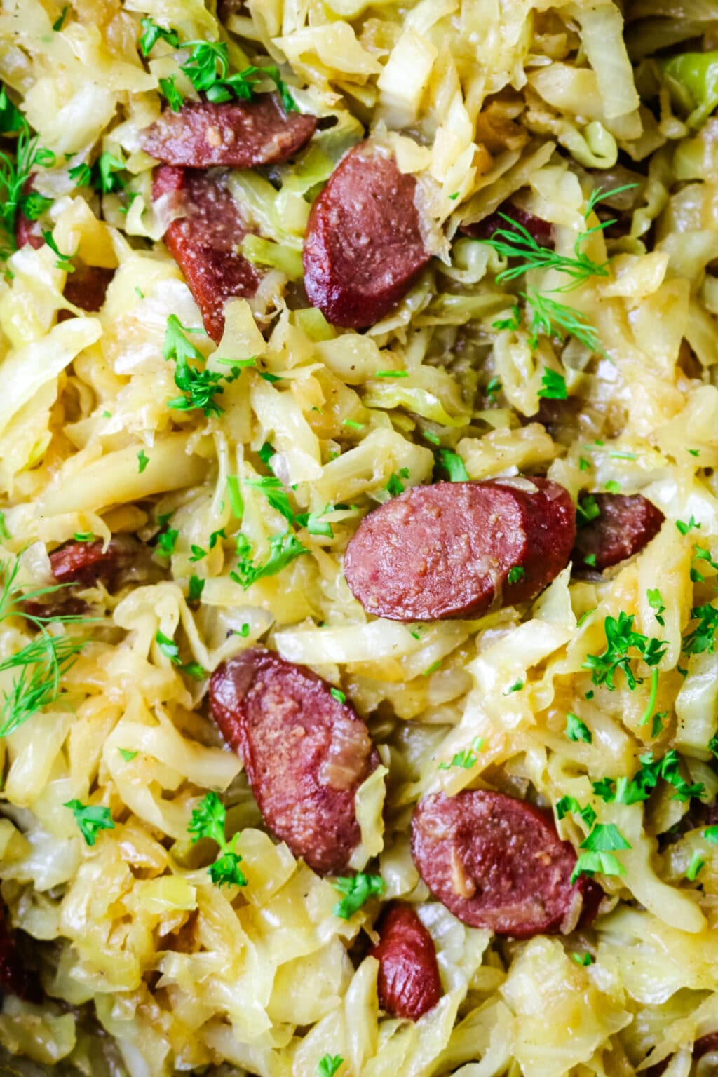 Easy Fried Cabbage and Sausage Skillet Recipe - Prepare + Nourish