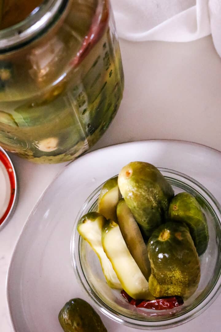 Easy Lacto-Fermented Dill Pickles Recipe - Prepare + Nourish
