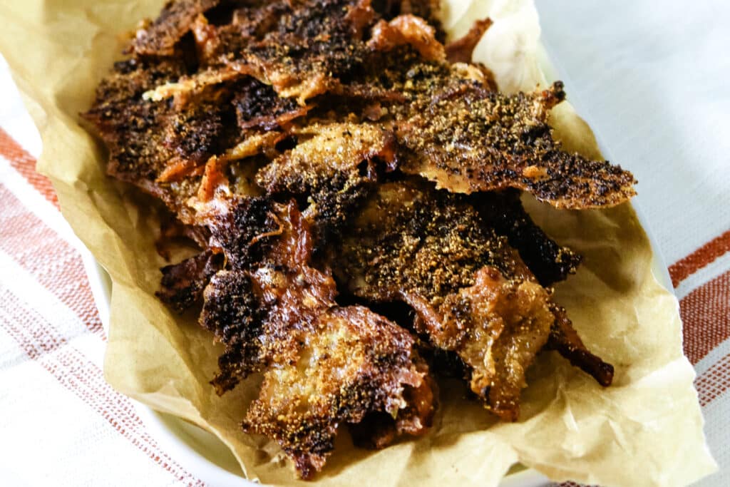 Crispy Chicken Skin Chips Recipe - Prepare + Nourish