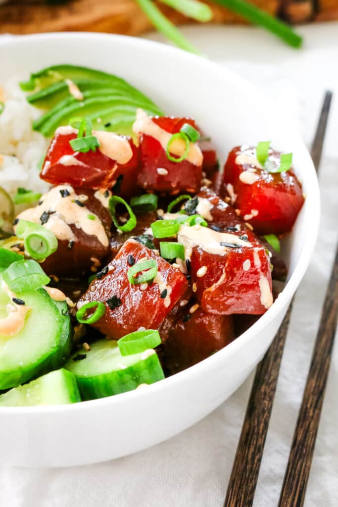 Simple Ahi Tuna Poke Recipe - Prepare + Nourish