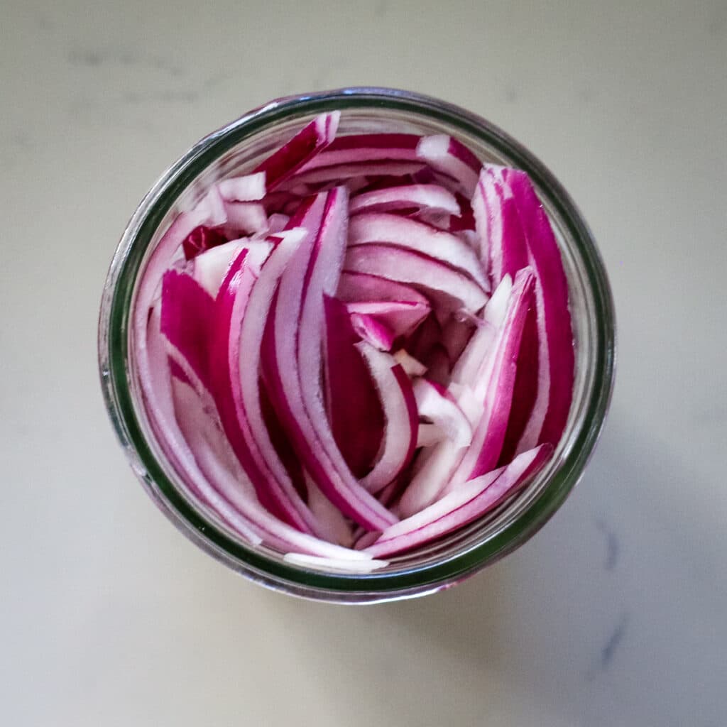 Quick Pickled Red Onions (No Cook!) - Prepare + Nourish