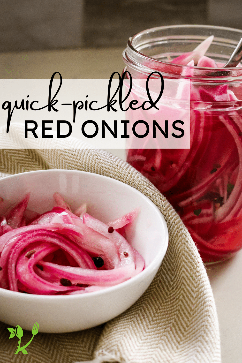 Quick Pickled Red Onions (No Cook!) - Prepare + Nourish