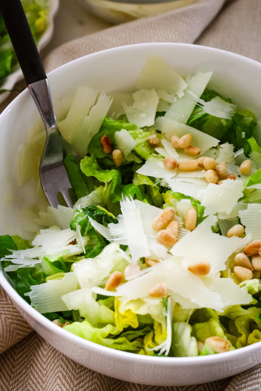 Lemon Parmesan Romaine Salad - Prepare + Nourish