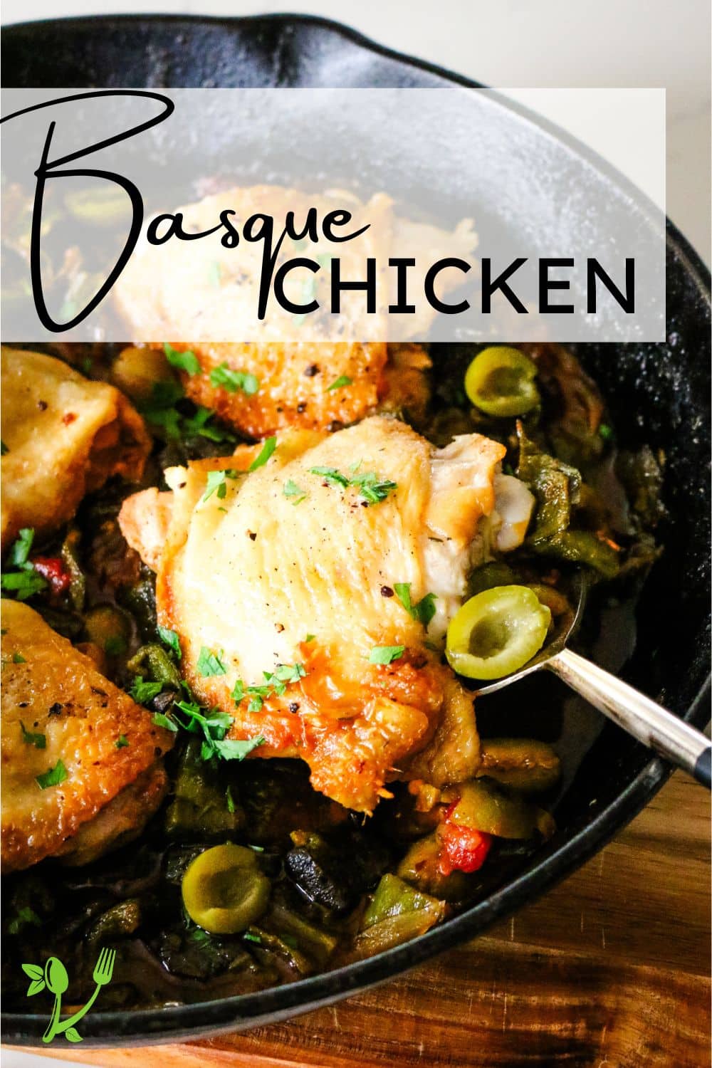 One-Pan Basque Chicken with Poblano Peppers - Prepare + Nourish